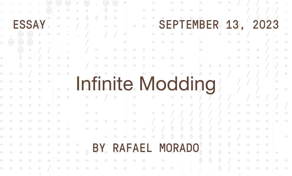 Infinite Modding: A Prehistory of Composable Game Development